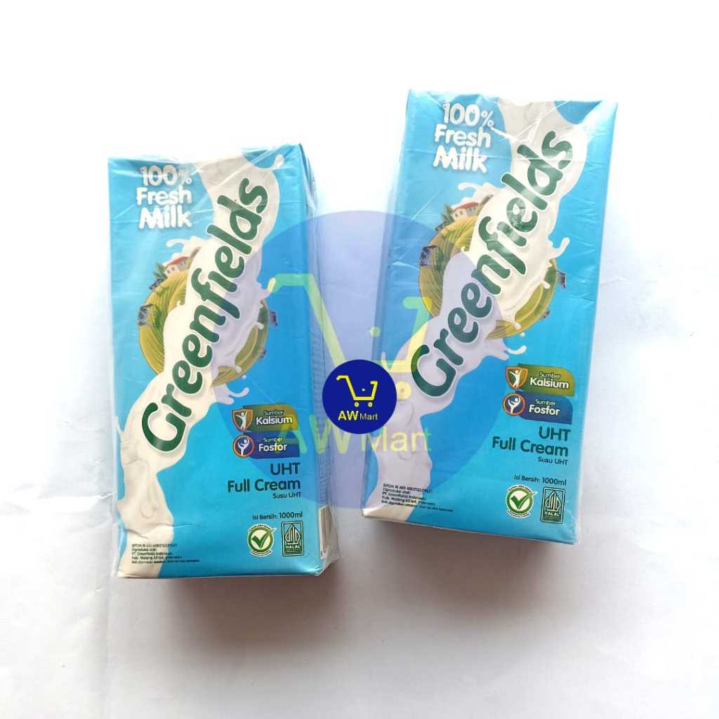 Jual SUSU UHT GREENFIELDS FULL CREAM 1 LITER - UHT FRESH MILK GREENFIELDS 1 LITER FULL CREAM ...