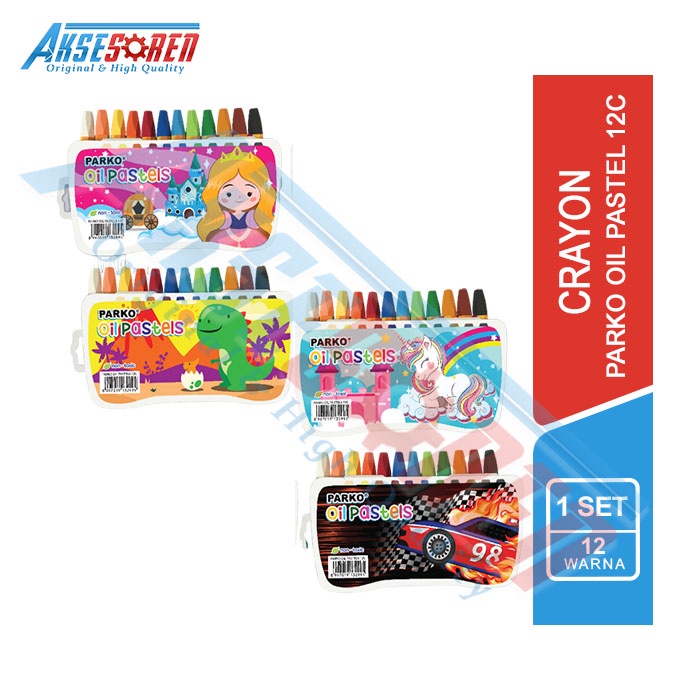 Jual Aksesoren Oil Pastel Parko / Crayon 1 Pak / Krayon 12 Warna / Alat ...