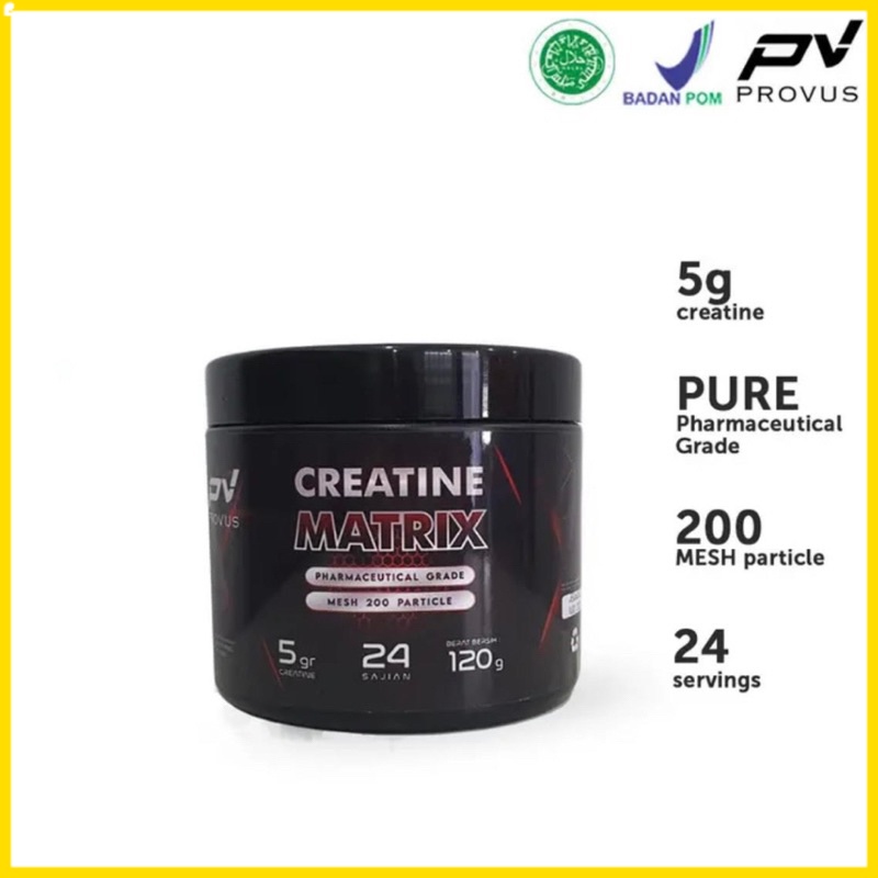 Jual CREATINE MATRIX BY PROVUS CREATINE MONOHYDRATE PRO 120 / 300 GRAM ...