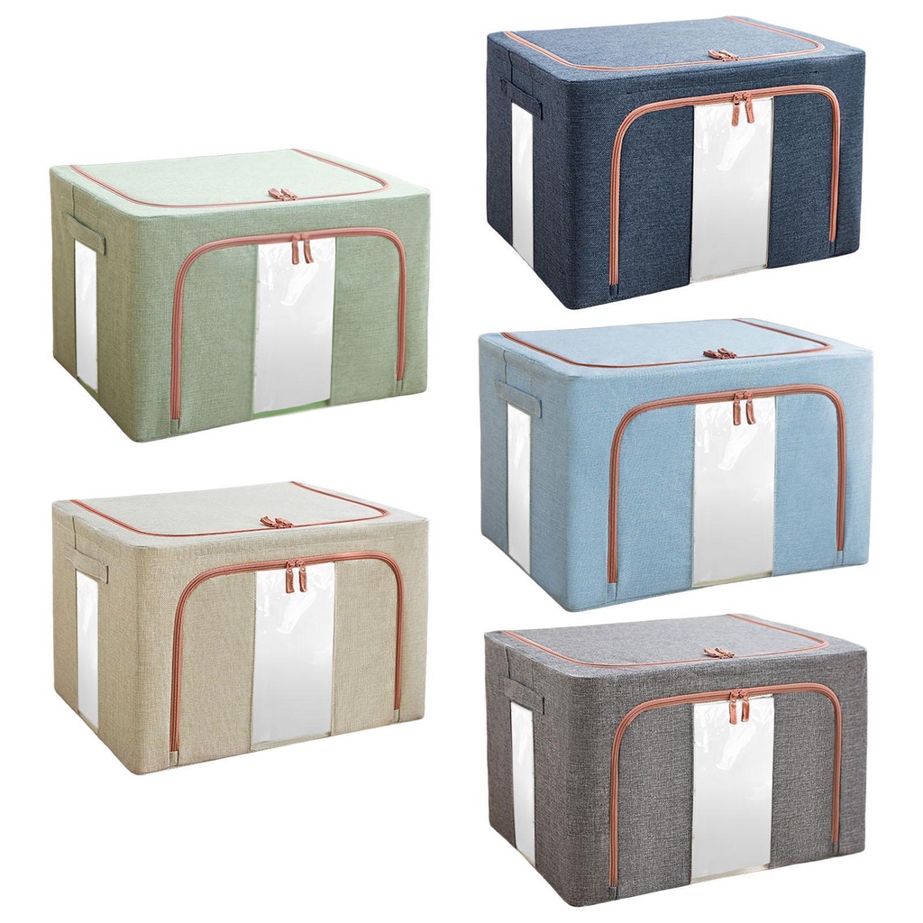 Jual Linen katun berkualitas tinggi Storage Box keranjang Storage box ...