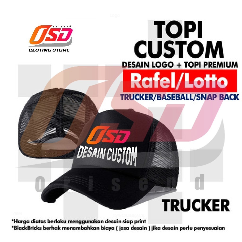 Jual TOPI JARING DESAIN CUSTOM | Shopee Indonesia
