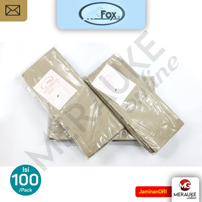 Jual Amplop Coklat Casing FOX Isi 100 Lembar | Shopee Indonesia