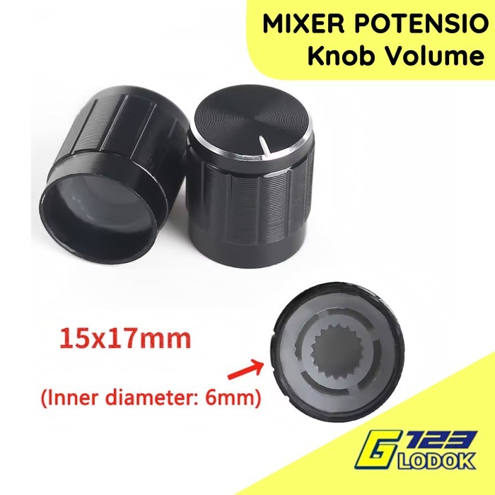 Jual Knop Mixer Potensio Potensiometer Knob Tutup Potentiometer Putar Volume Adjust Besar Kecil ...