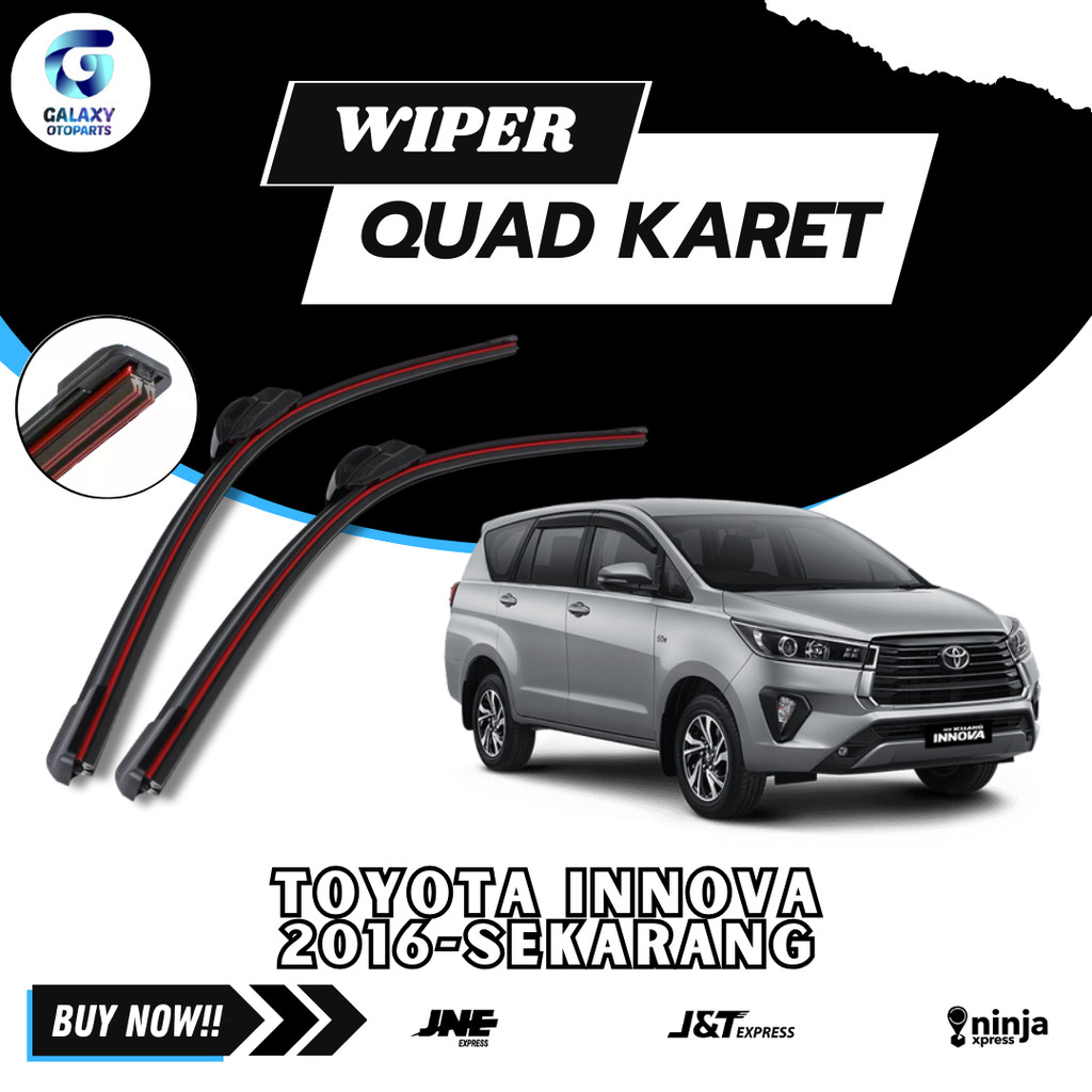 Jual Wiper Quad (4) Blade Toyota Kijang Innova Reborn 2016 - Sekarang ...