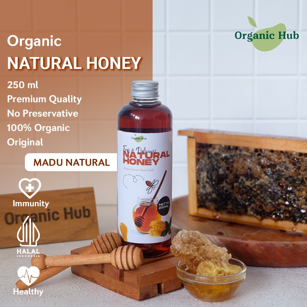 Jual Organic Hub Natural Honey Premium Quality 100% Organic Asli Madu ...