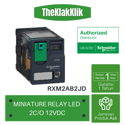 Jual KLAK99 SCHNEIDER RXM2AB2JD - MINIATURE RELAY LED 2C/O 12VDC | Shopee Indonesia
