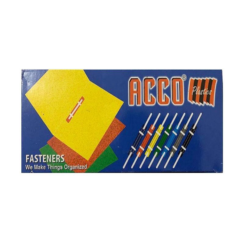 Jual (PACK) Acco / Paper Fasteners / Penjepit Kertas Putih - Plastics ...