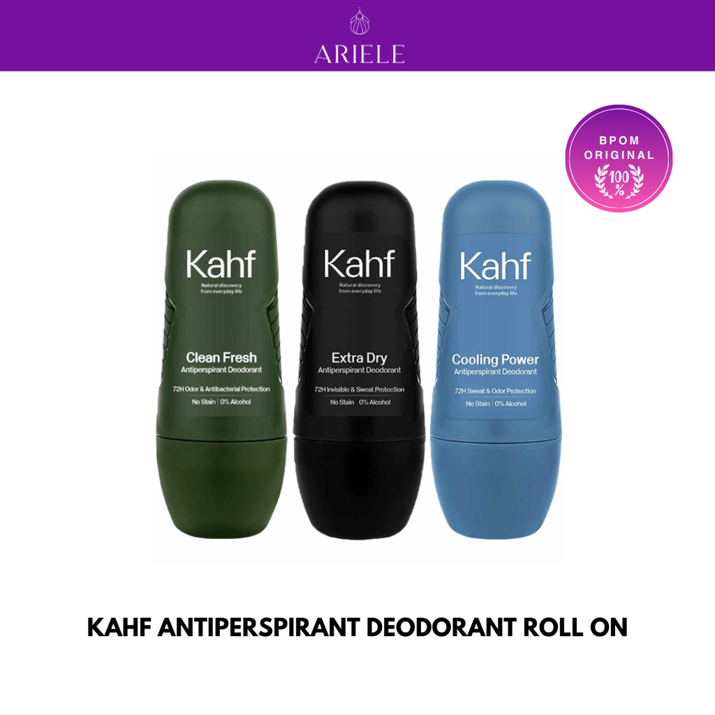 Jual Kahf Antiperspirant Deodorant Roll On 45 ml - Deodorant Pria ...