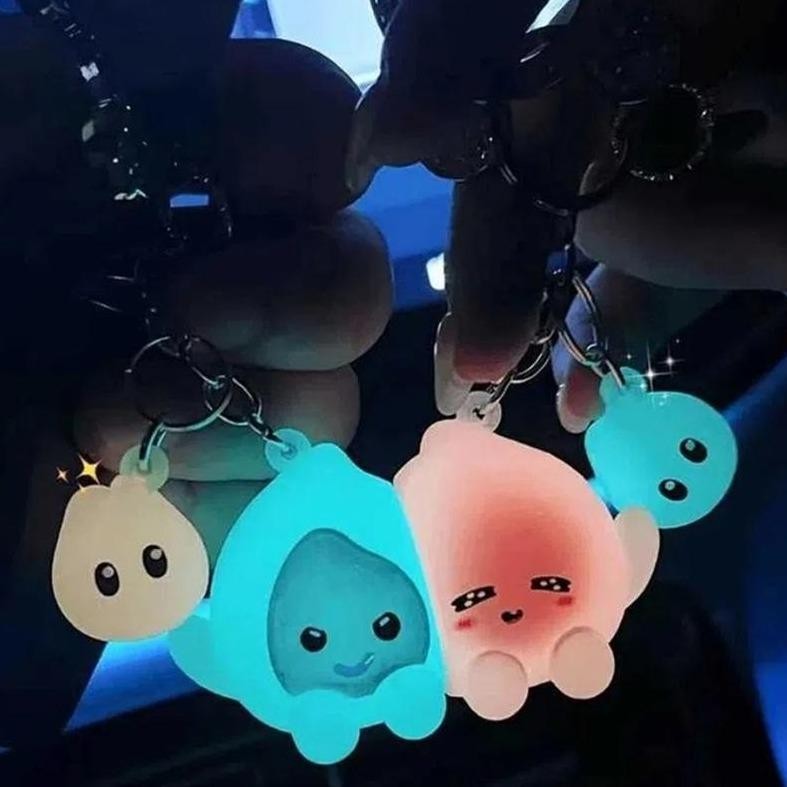Jual [Beli1dapat2]Fashion Couple Keychain 2 Pcs Gantungan Kunci Couple ...