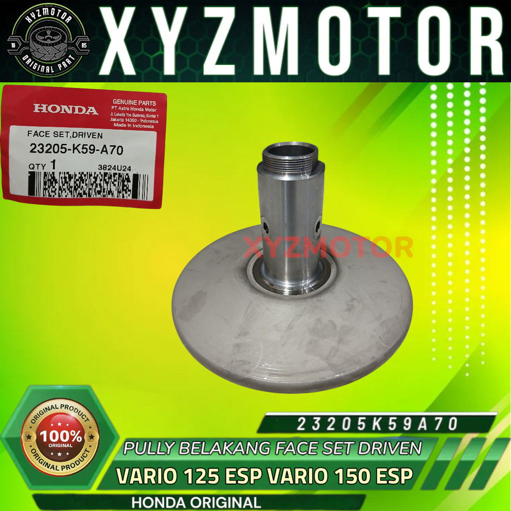 Jual PULLY BELAKANG FACE SET DRIVEN VARIO 125 ESP VARIO 150 ESP HONDA ORIGINAL 23205-K59-A70 ...