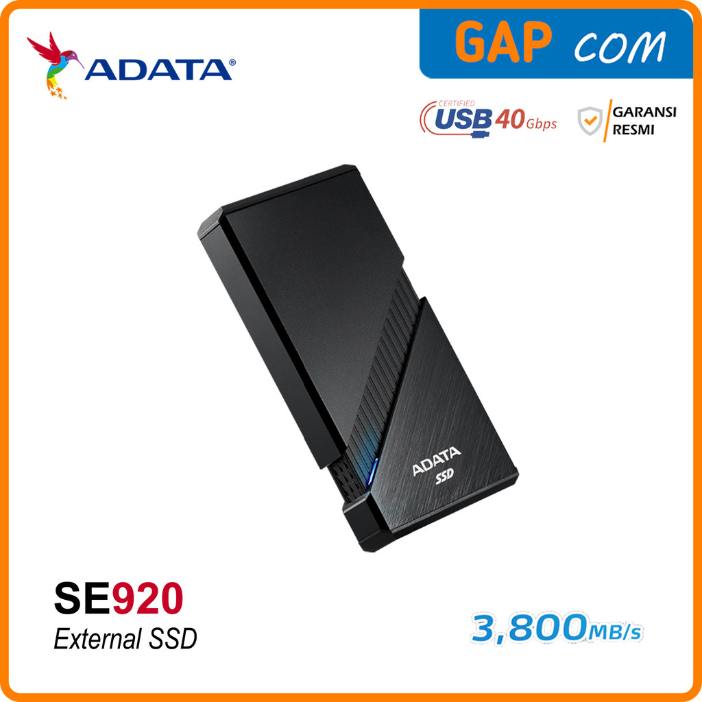 Jual SSD External 1TB 2TB 4TB Adata SE920 USB4 40Gbps Type-C to C ...