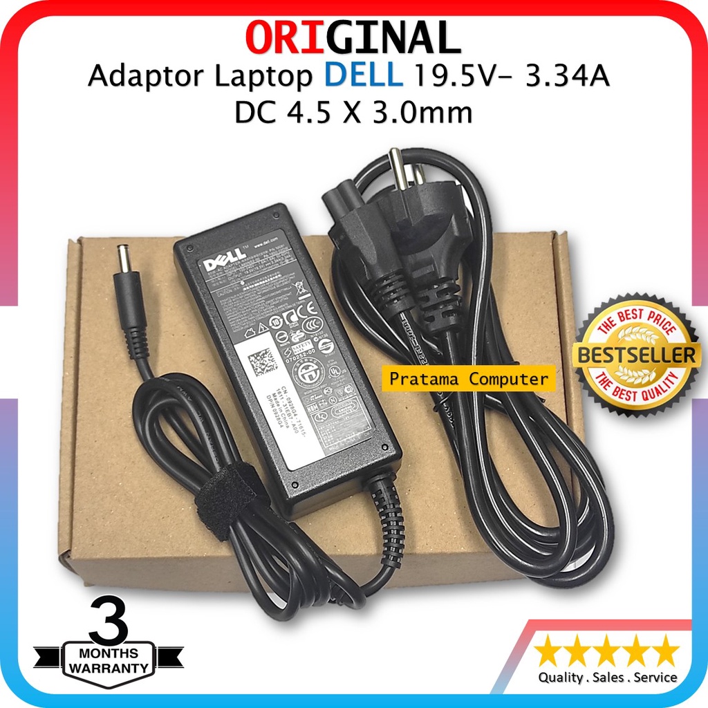 Jual Original Charger Adaptor Dell Inspiron 11 3000, 14 ,15 3000 Series ...