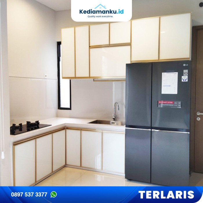 Jual LARIS -Kitchen Set Aluminium – Anti Rayap Lemari Dapur Minimalis ...