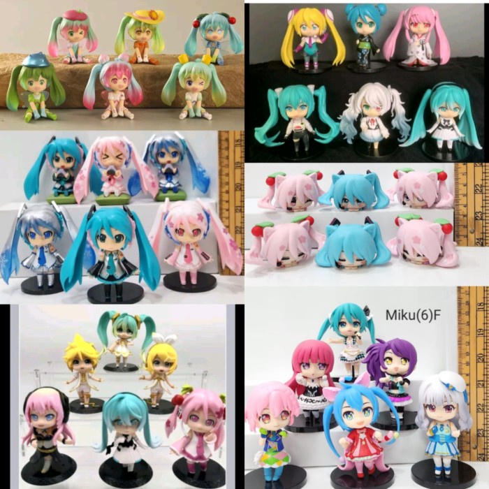 Jual hatsune miku figure set 6 rin miku len | Shopee Indonesia