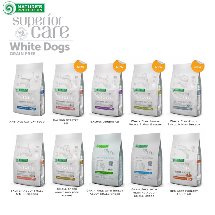 Jual Nature protection 1,5kg white dog puppy makanan anjing premium ...