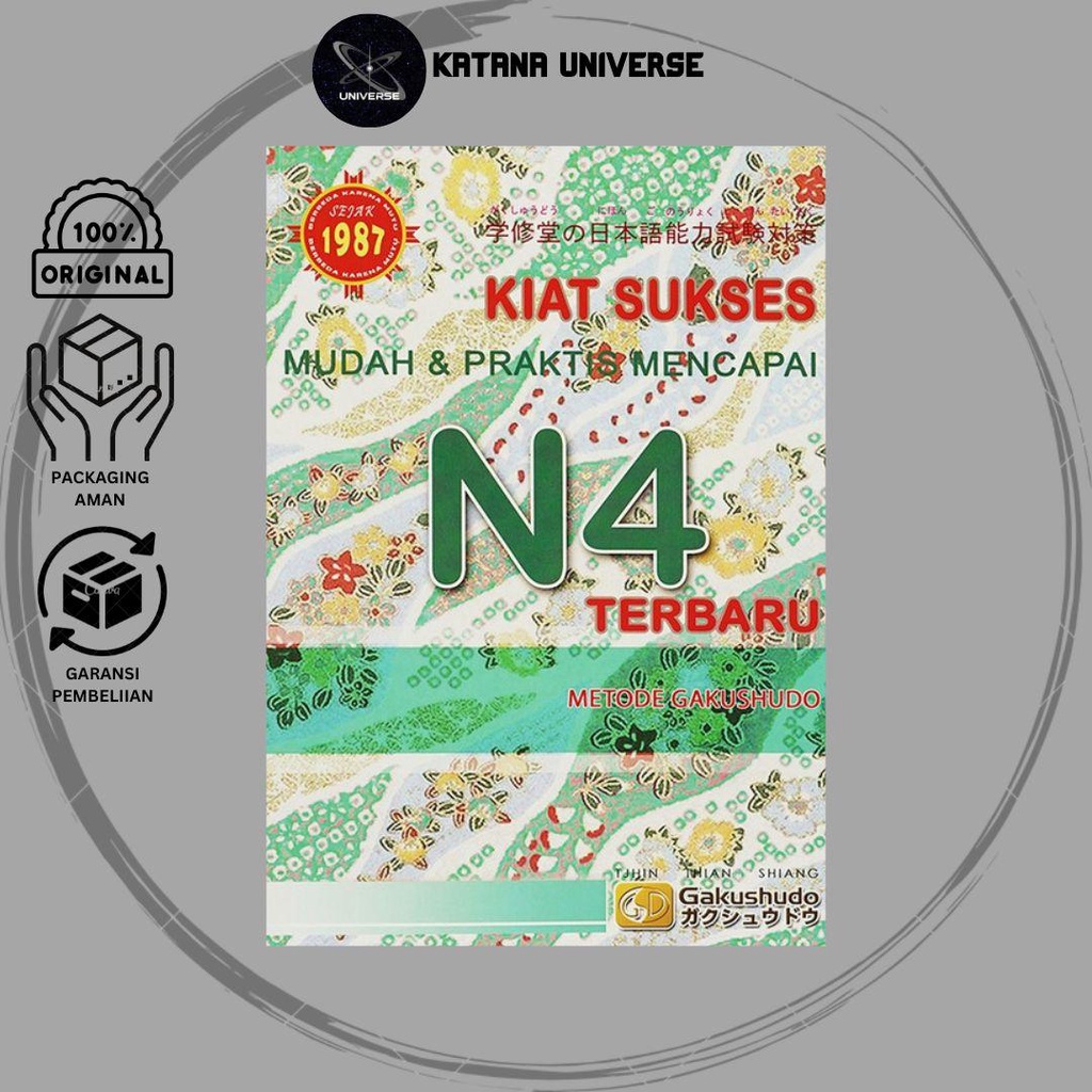Jual Kiat Sukses Mudah & Praktis Mencapai N4 Metode Gakushudo | Shopee Indonesia