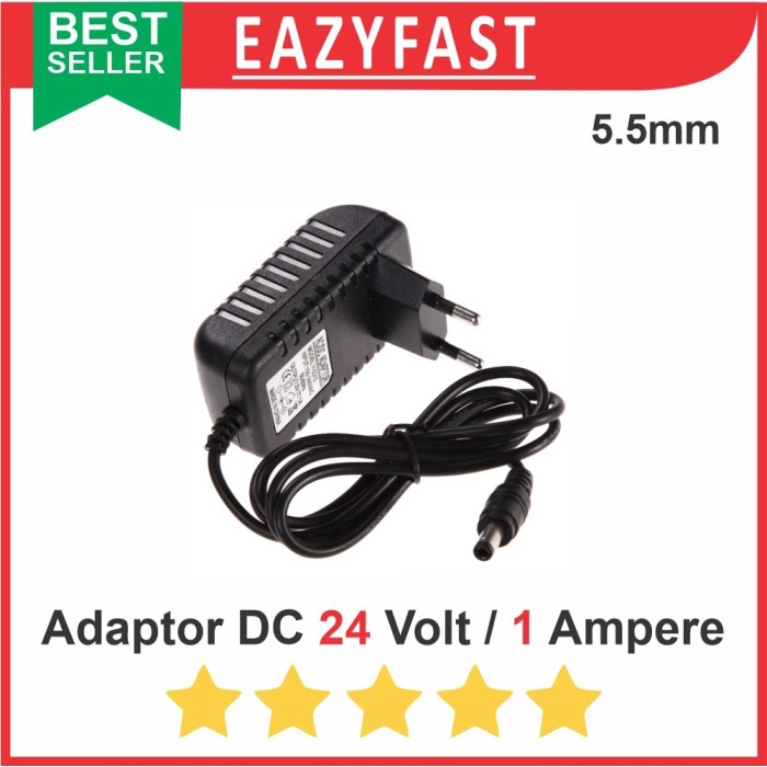 Jual Adaptor DC 24V 1A 5.5mm 24 V Volt 1 A Ampere PSU Power Supply ...