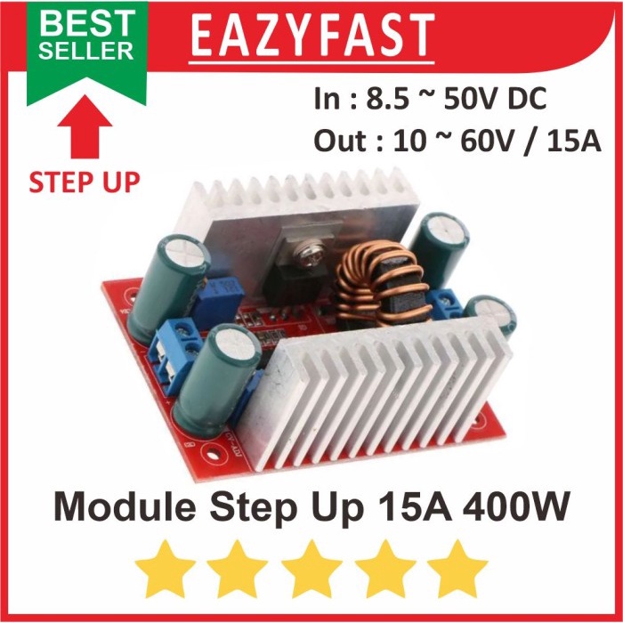 Jual Step Up 15A 400W Module Modul DC Adjustable Power Boost Regulator | Shopee Indonesia