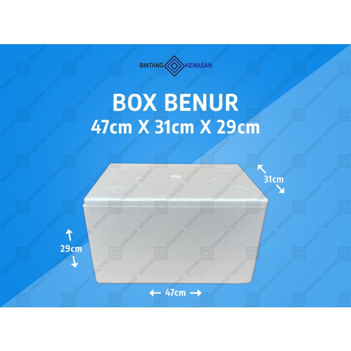 Jual Box Styrofoam Benur 47 x 31 x 29cm Box Packing - MEDIUM | Shopee Indonesia