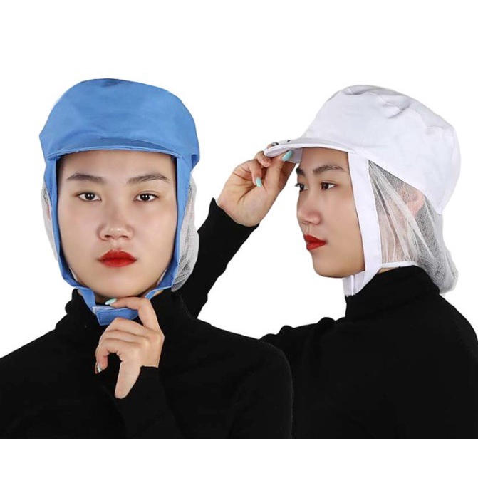 Jual Topi Kerja Pabrik Makanan Fresh Sanitary Mesh Hat Penutup Rambut ...