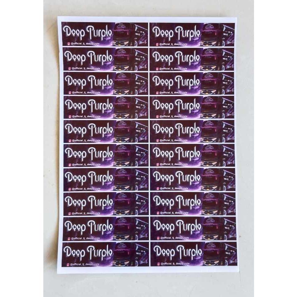 Jual Stiker bus basuri / tempelan sticker buss telolet 1 lembar isi 20 ...