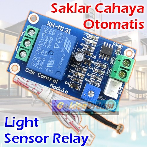 Jual Relay Cahaya 12v Saklar Otomatis Sensor Lampu 250v AC Light LDR ...