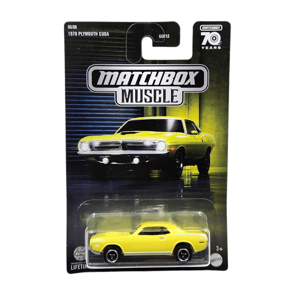 Jual Matchbox Muscle 1970 Plymouth Cuda Kuning | Shopee Indonesia
