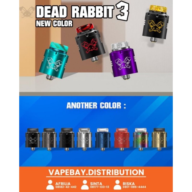 Jual Atomizer RDA Dead Rabbit V3 warna baru | Shopee Indonesia
