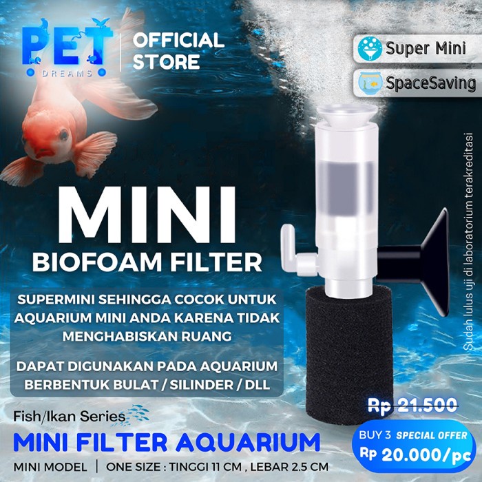 Jual MINI FILTER AQUARIUM / MINI FILTER AQUARIUM / MINI SPONGE FILTER ...