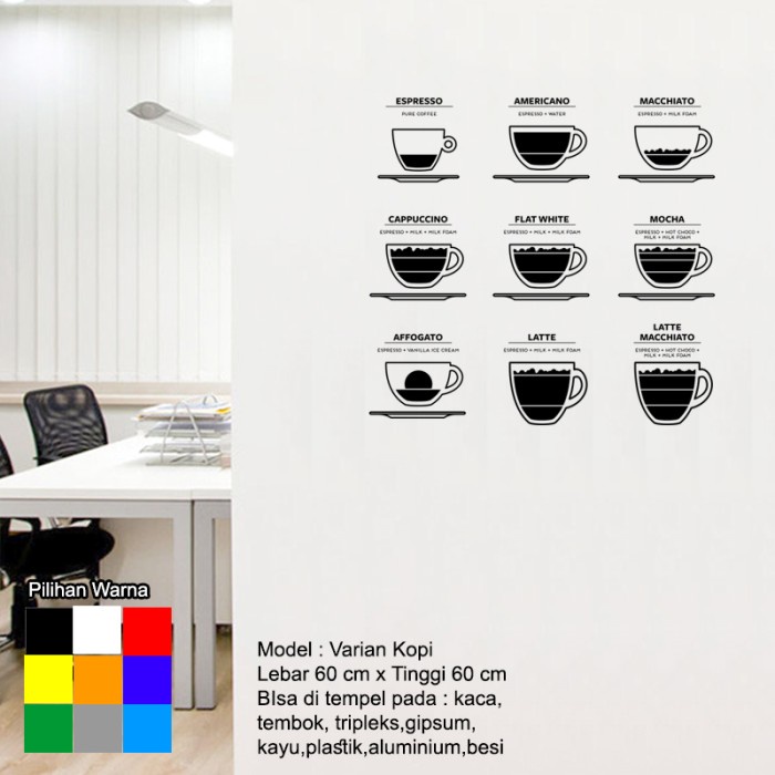 Jual Stiker Kaca Kafe Cafe Kopi Resto Coffee Shop Cutting Sticker ...