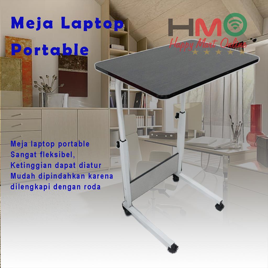 Jual Meja Laptop Portable Stand Tinggi Dengan Roda Tinggi Pendek ...