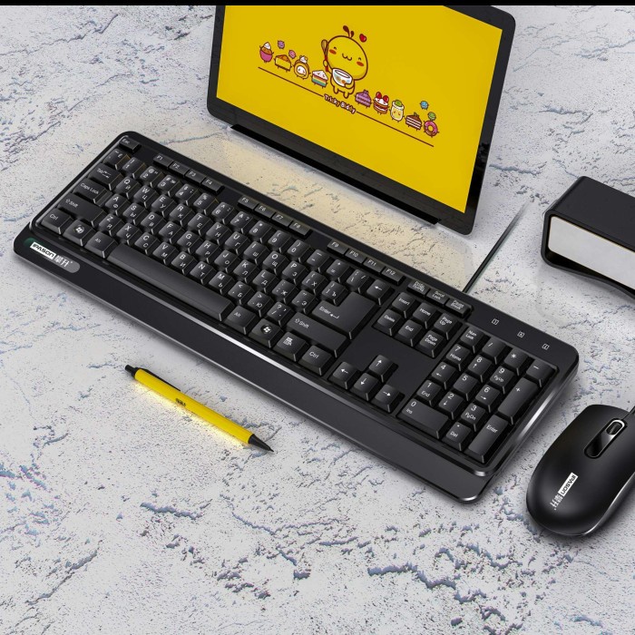 Jual IPASON MP-V8 Bundle Combo Office Home USB Wired Keyboard + Mouse ...