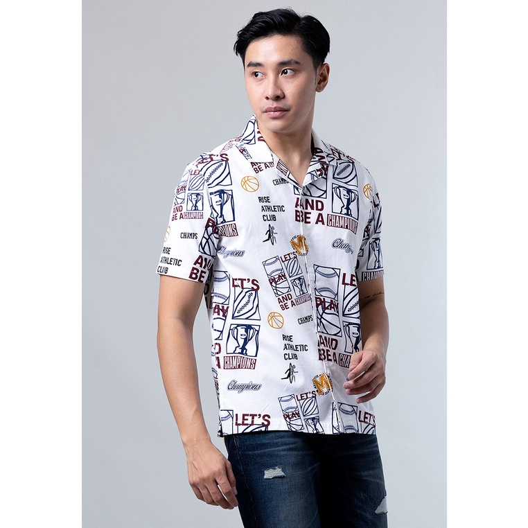 Jual MANZONE Kemeja Lengan Pendek Pria MZY-ALKA - WHITE | Shopee Indonesia