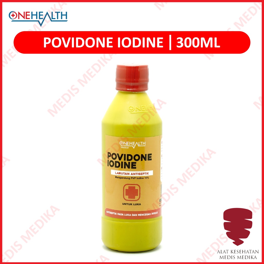 Jual Povidone Iodine 300ml OneHealth Antiseptik Peralatan P3K Obat ...