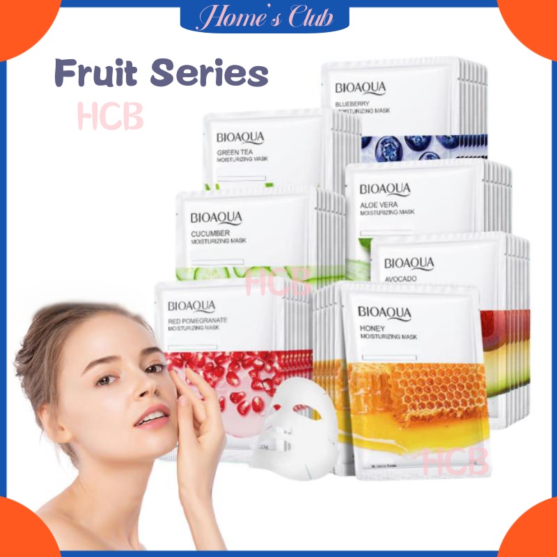 Jual HCB BIOAQUA Sheetmask 25GR / Fruit Series Masker Wajah Buah Sayur / Whitening Moisturizing ...
