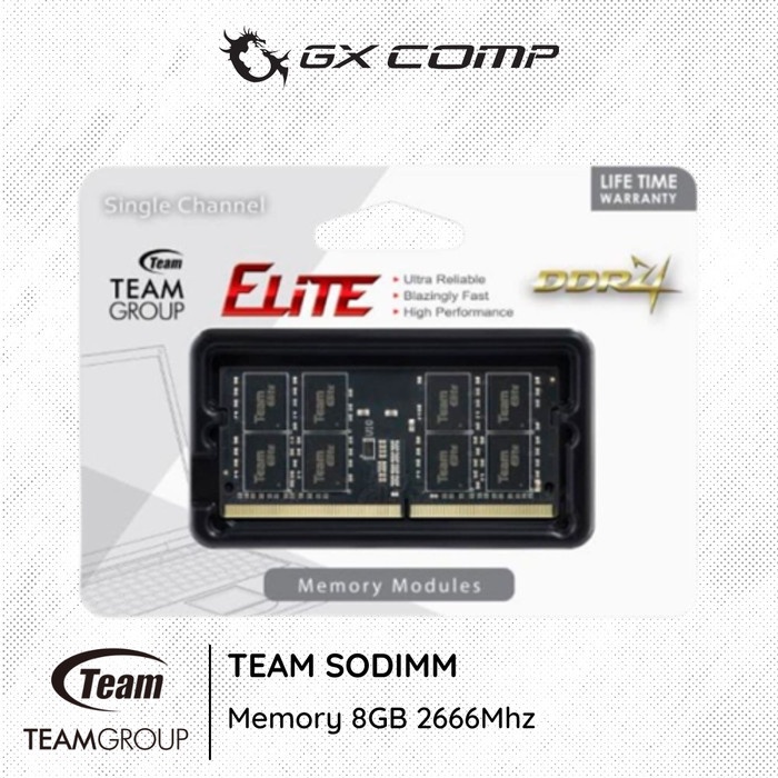 Jual Team Elite Sodimm DDR4 8GB 2666 | Memory Ram Laptop PC 2666 ...