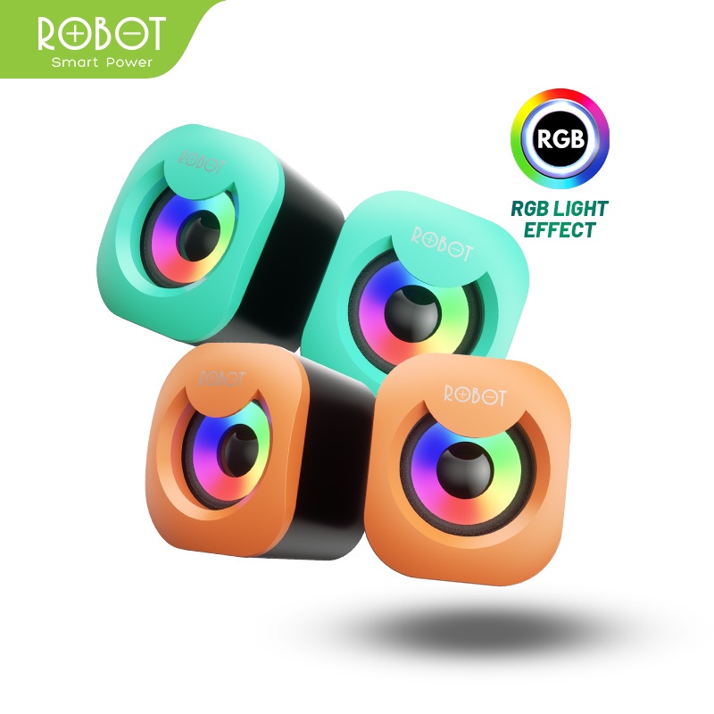 Jual Speaker Komputer Robot RS180 Speaker kabel USB Spiker Multimedia ...