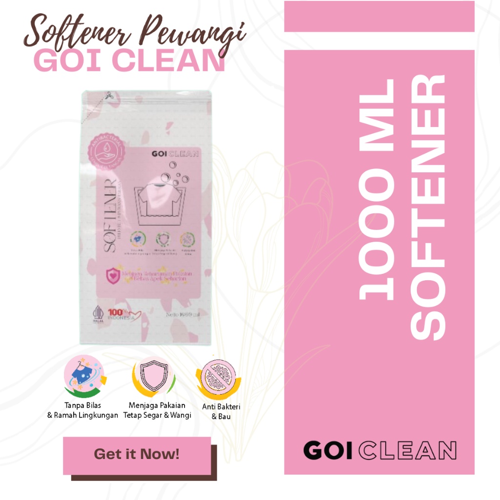 Jual GOI CLEAN | SOFTENER 1000ml Pelembut dan Pewangi Pakaian Anti ...