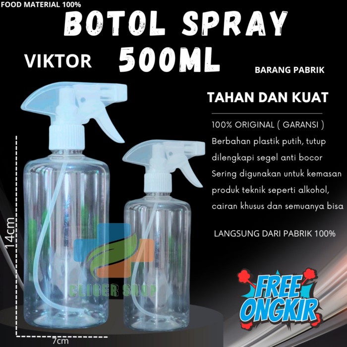 Jual botol spray 500 ml / botol spray 500ml victor | Shopee Indonesia