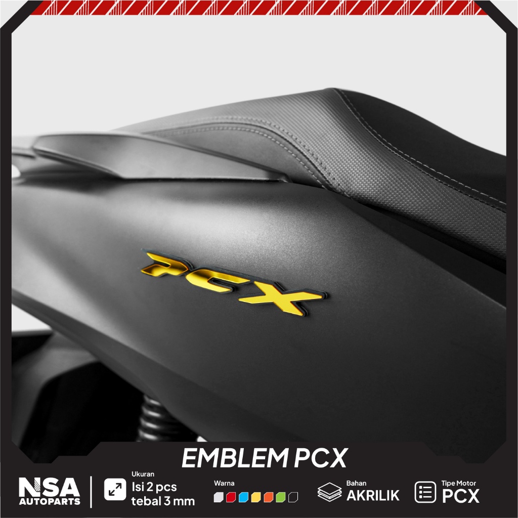 Jual EMBLEM PCX LOGO PCX 3D EMBLEM MOTOR PCX AKSESORIS PCX BUKAN STIKER ...