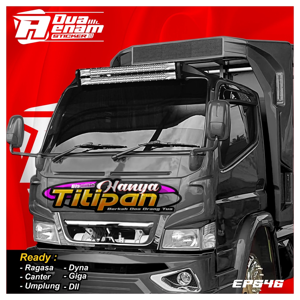 Jual STIKER VARIASI KABIN DEPAN ALL TRUCK CUSTOM. MODEL DESIGN TERBARU ...