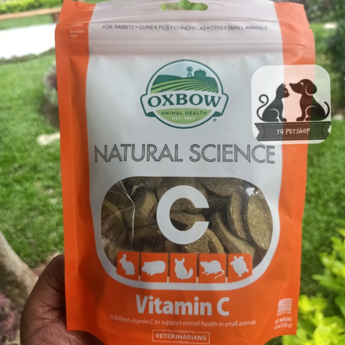 Jual oxbow natural science vitamin c untuk kelinci,Guinea pig,torto ...