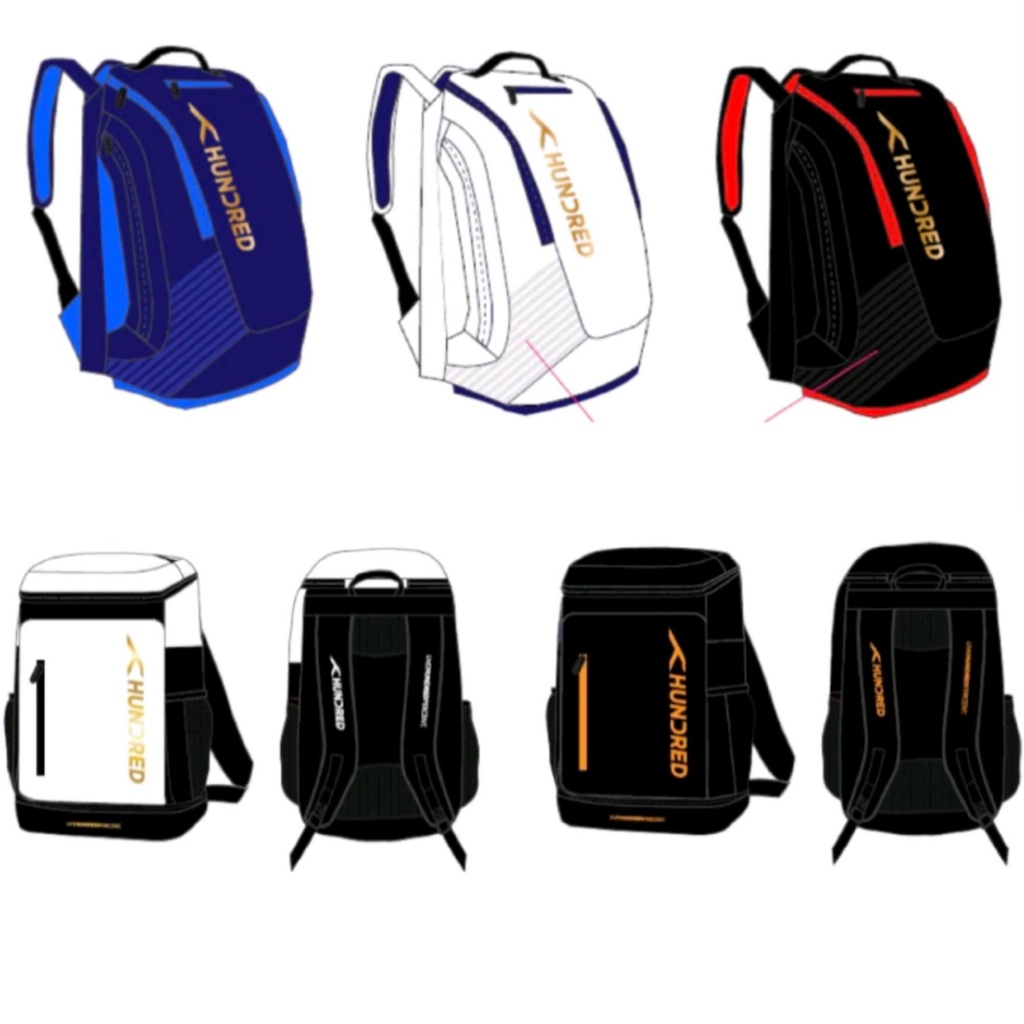Jual Tas Ransel HUNDRED HBCB 3M006 3M007 BP BACKPACK Badminton Bulu ...