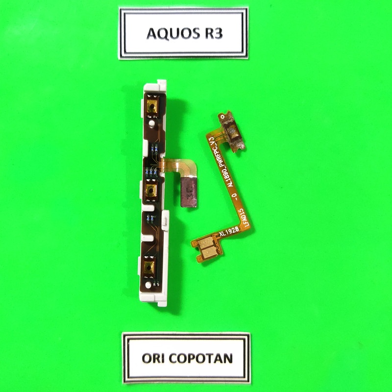 Jual SATU SET TOMBOL ON OFF POWER VOLUME SHARP AQUOS R3 ORIGINAL ...