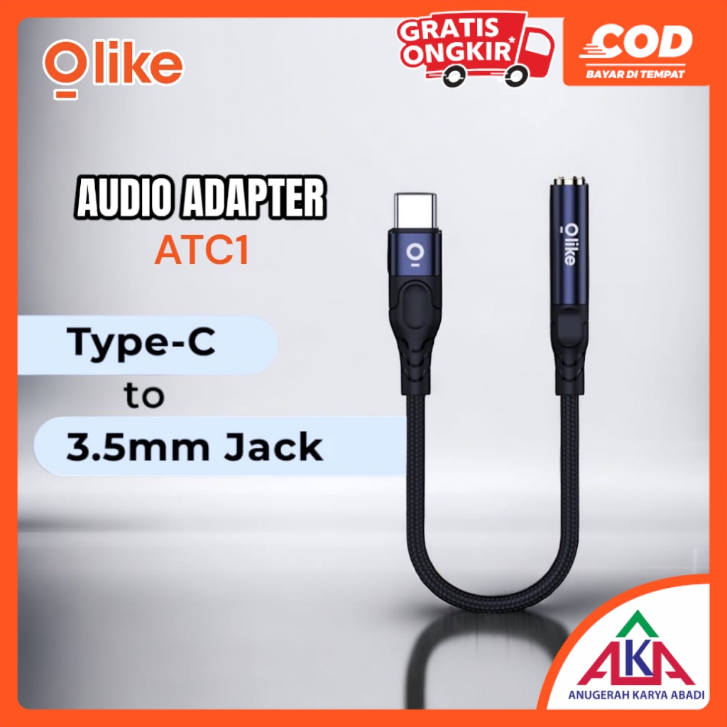 Jual Kabel Adapter / Converter Audio OLIKE Type C To AUX Universal ...