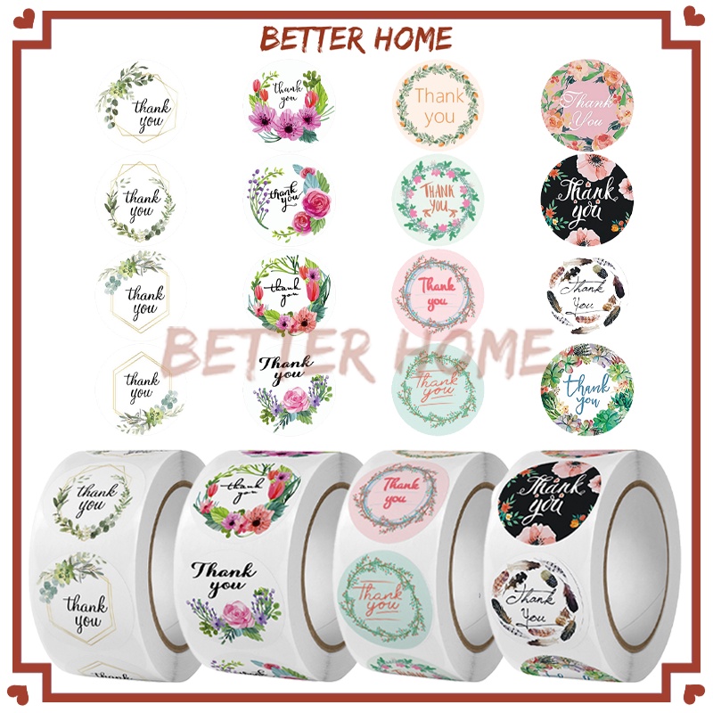 Jual Stiker Terima Kasih 500Pcs/ Sticker Packing / Sticker Label 500Pcs ...