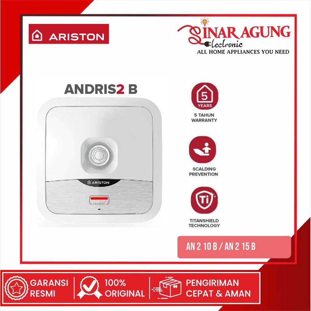 Jual ARISTON WATER HEATER ANDRIS 2 B / AN2 10B 10L / AN2 15B 15L 100% ...