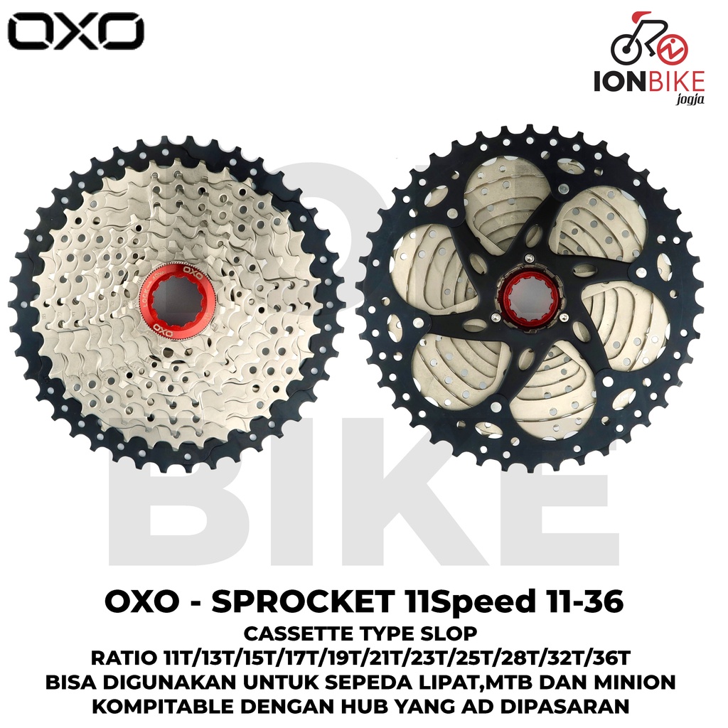 Jual Cassette Sprocket OXO 11 Speed 11 36T Sproket 11 36 T Slop Sepeda ...