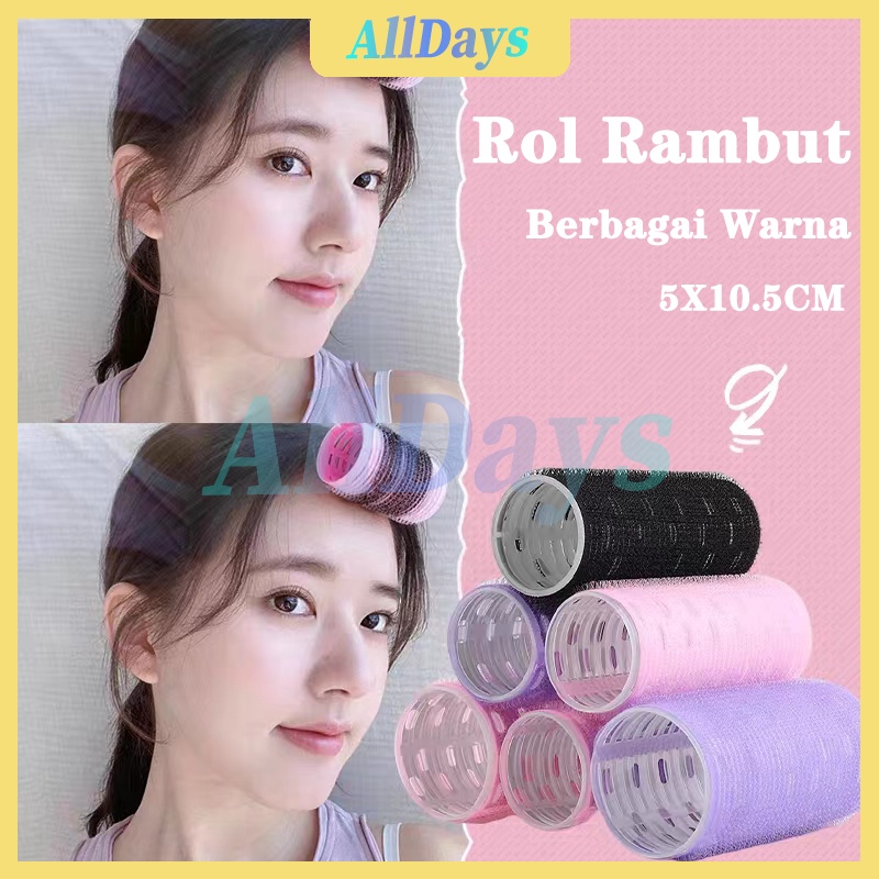 Jual Roll Gulung Poni Alat Styling Heatless Pengeriting Ala Hair Roll Rambut Jumbo Roll Hair ...