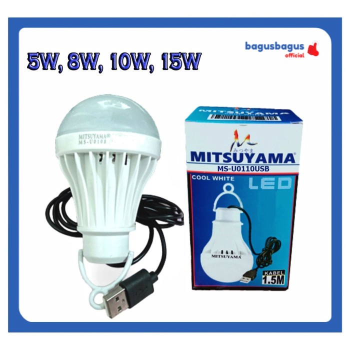 Jual Lampu Led 15w Mitsuyama 5v Usb Powerbank Mati Lampu Emergency ...